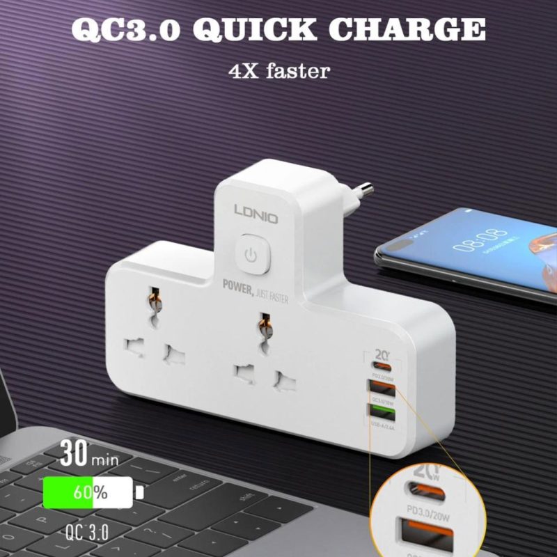 LDNIO PowerStation with Night Light – Shynzo