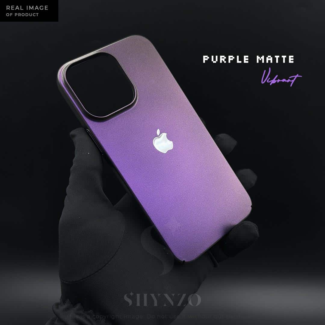 Ultra Thin Vibrant Purple Matte Luxury Case – Shynzo