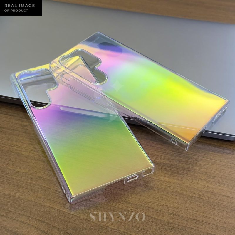 Clear Rainbow Hard Polycarbonate Case – S23 Ultra – Shynzo