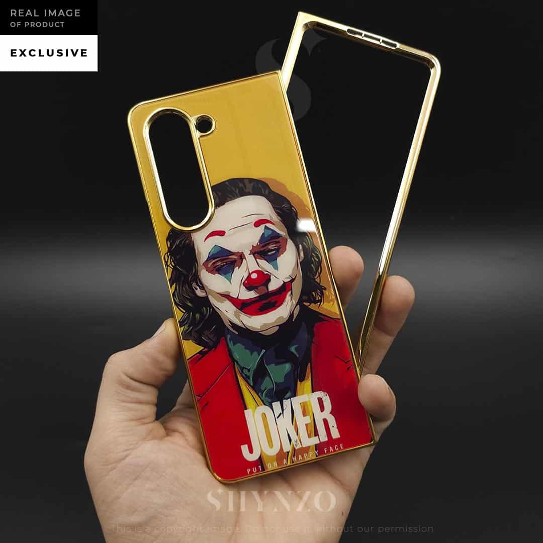 Joker Glass Back with Golden Chrome Case – Shynzo
