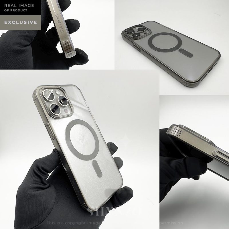 Natural Titanium Grey MagSafe with Airbag Drop Protection – Shynzo