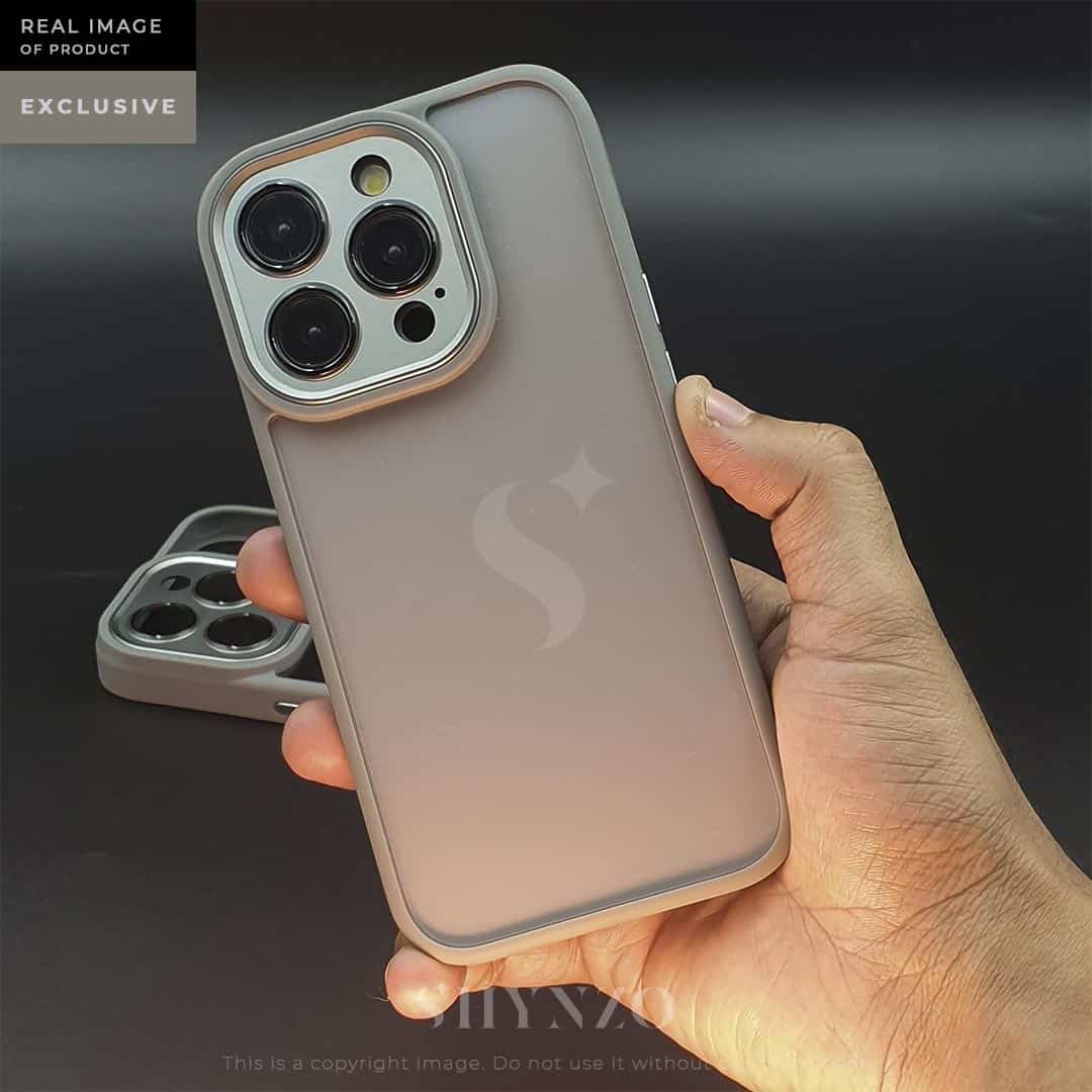 Crystal Clear Case with Metal Camera Protection and Action Button – Shynzo